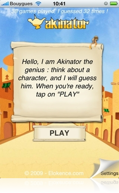 Apple - iPhone - Applications - Akinator